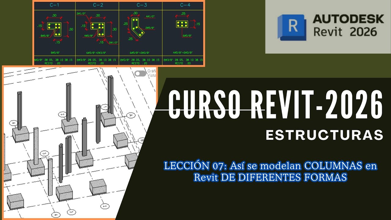 07. Revit Estructuras: ¿Cómo crear columnas especiales en Revit de ...