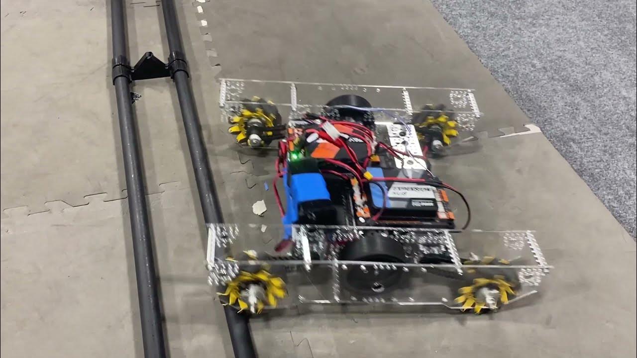 Prototype Robot #1: Six-wheel Mecanum Drivetrain - YouTube