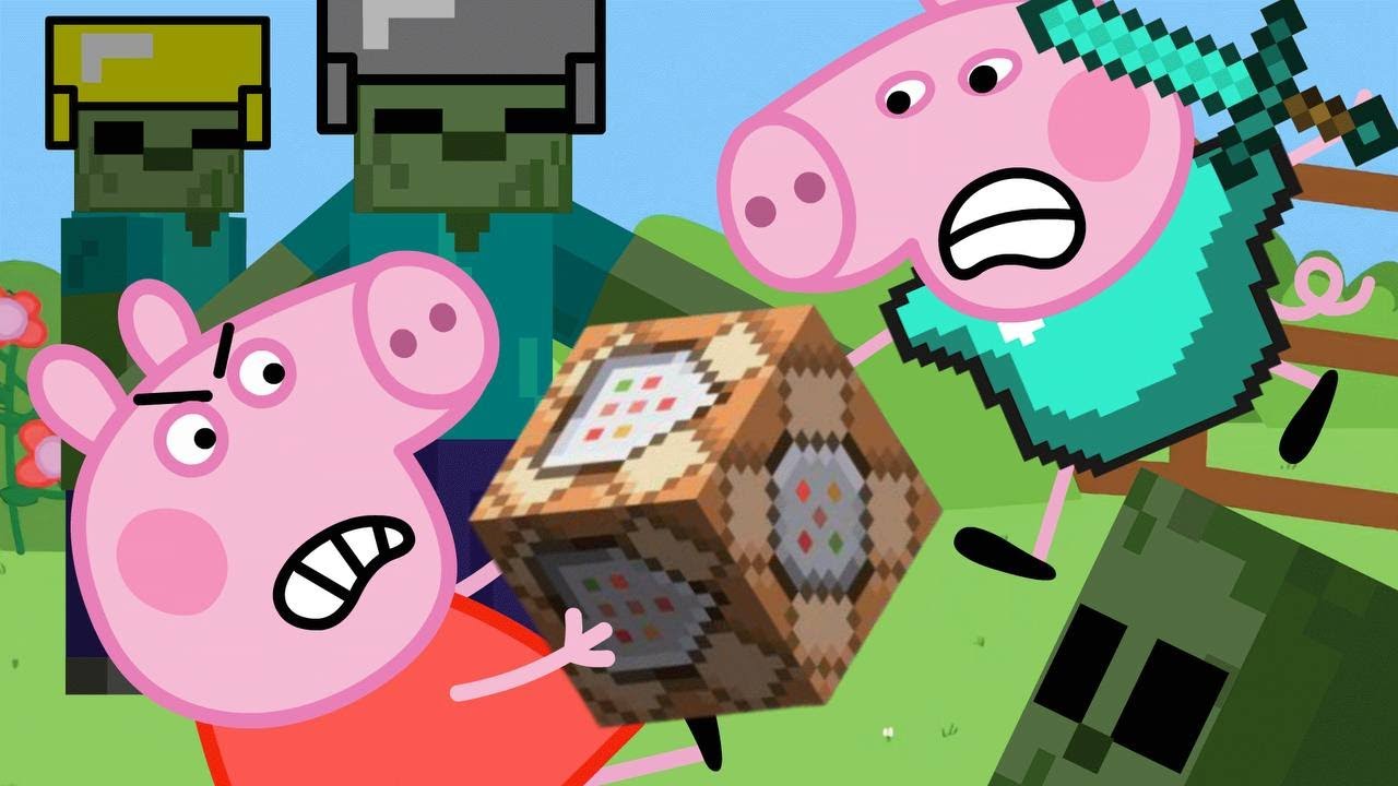 Peppa Pig jacked VS Zombies Part 5. Cartoon parody. - YouTube