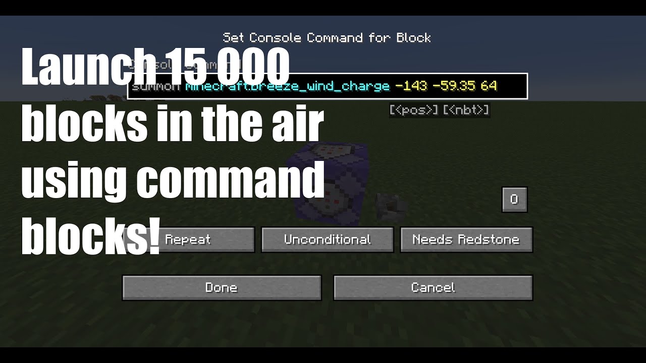 How To Fling Yourself 15 000 Blocks High! | Minecraft - YouTube