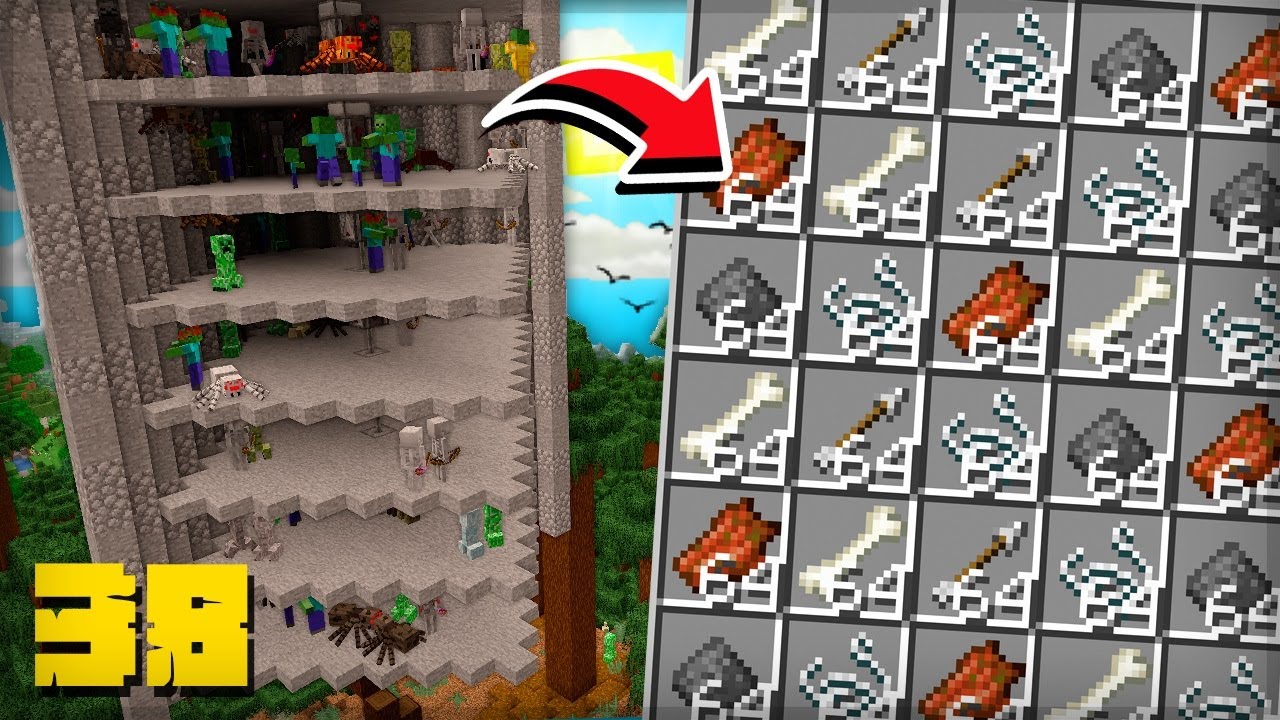 A SUPER MOB TRAP de INICIANTE! - Minecraft Survival 38 - YouTube