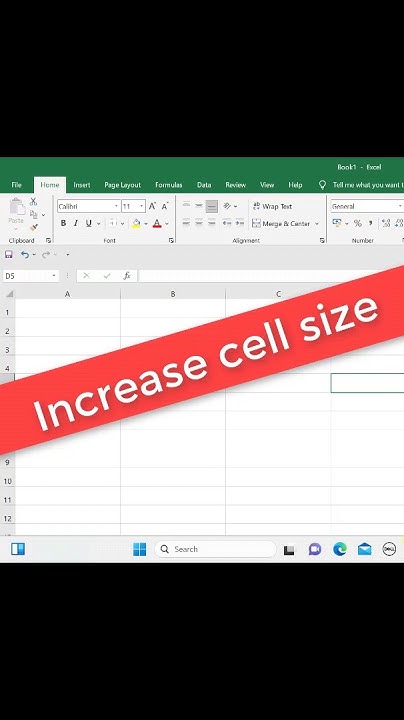 How to change column width and height in excel #msexcel - YouTube