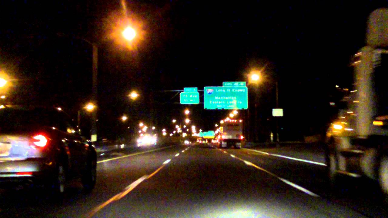 Clearview Expressway (Interstate 295) southbound (Night) - YouTube