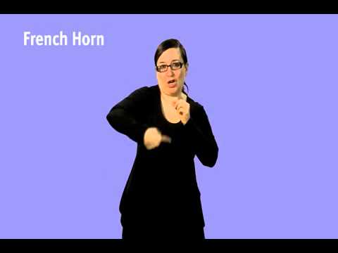 NDCS - BSL for French Horn - YouTube