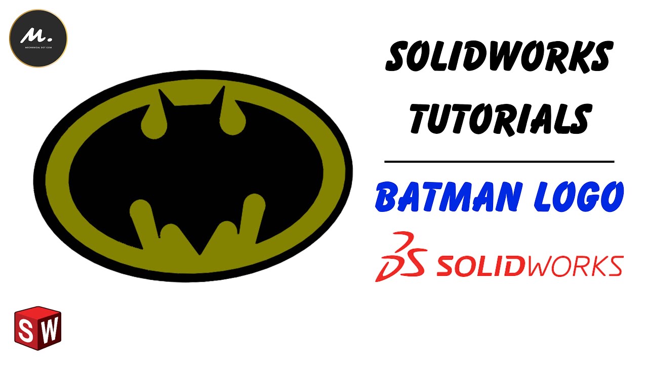 Design a Batman Logo in Solidworks | Solidworks Tutorial 2024 ...