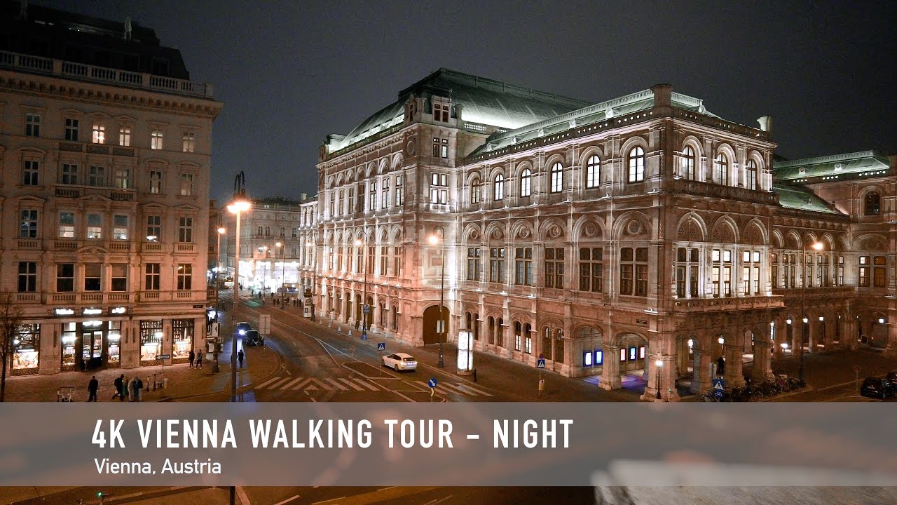 4k Vienna Walking Tour at Night ASMR - YouTube
