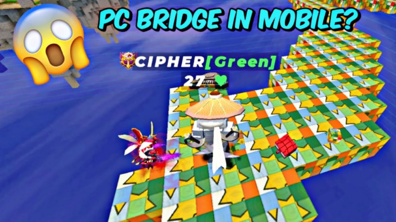 How To Do Pc Bridge In Mobile [Blockmango Bedwars] - YouTube