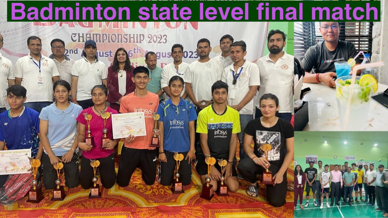 Badminton turnament state level final match ki jhalkiyan ...