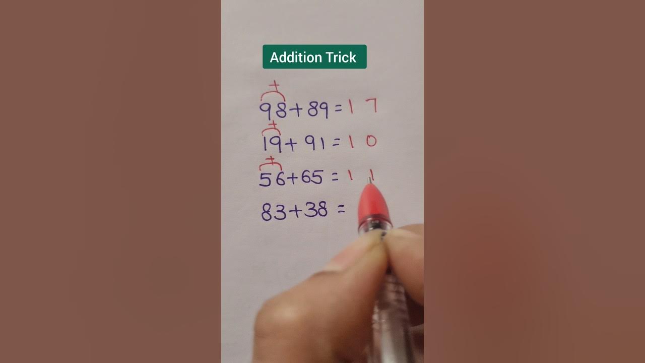 Addition Trick#shorts#maths#shortsfeed#ytshorts#mathstricks#addition#additiontricks#education# ...