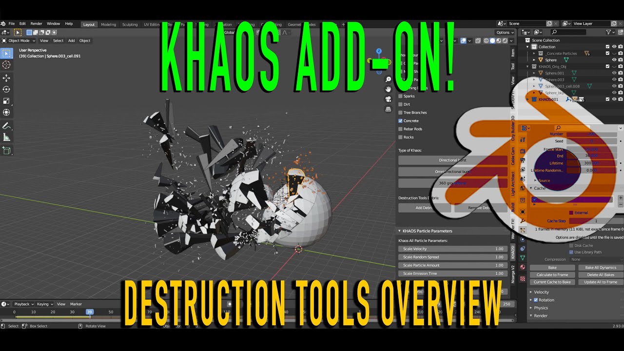 KHAOS add-on: Destruction Tools overview (in under 10 mins) - YouTube