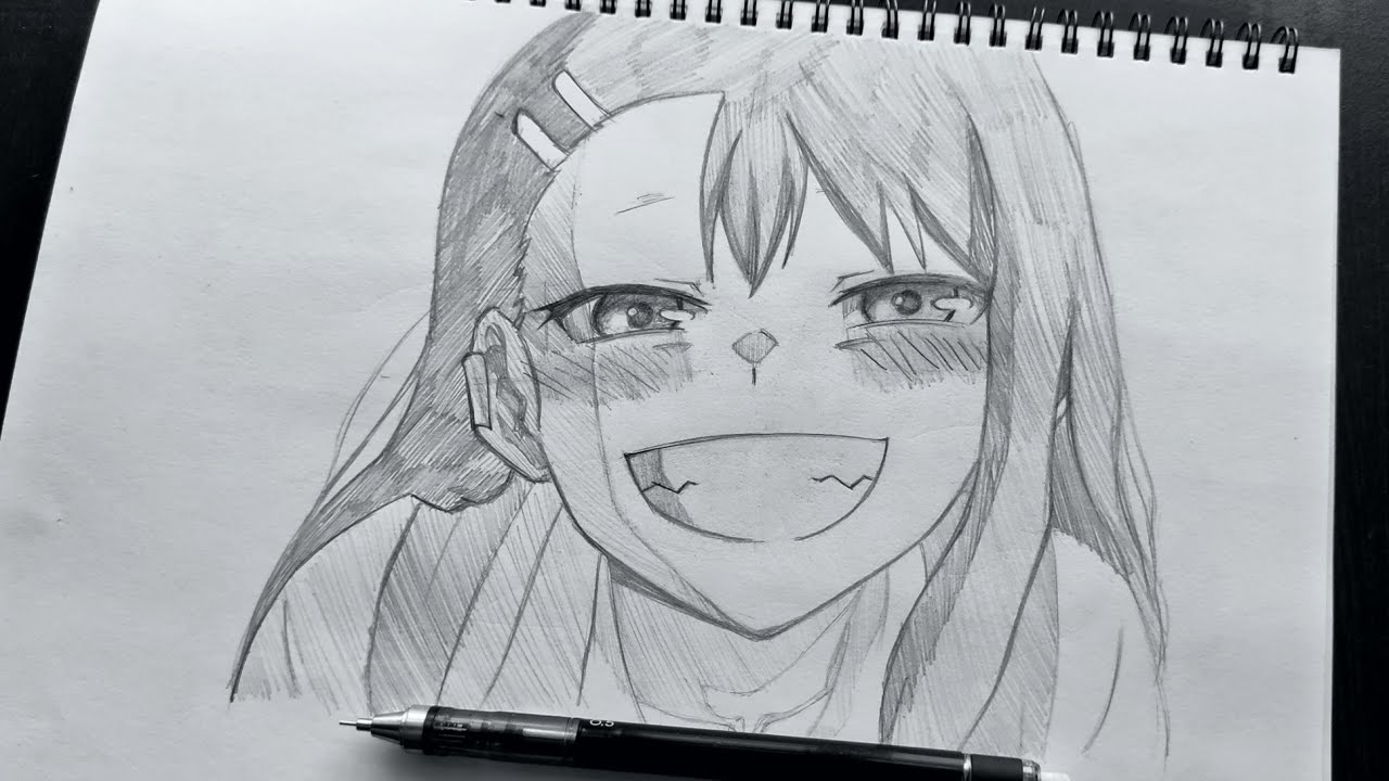 Drawing Nagatoro-san from ijiranaide nagataro-san/please dont bully me ...