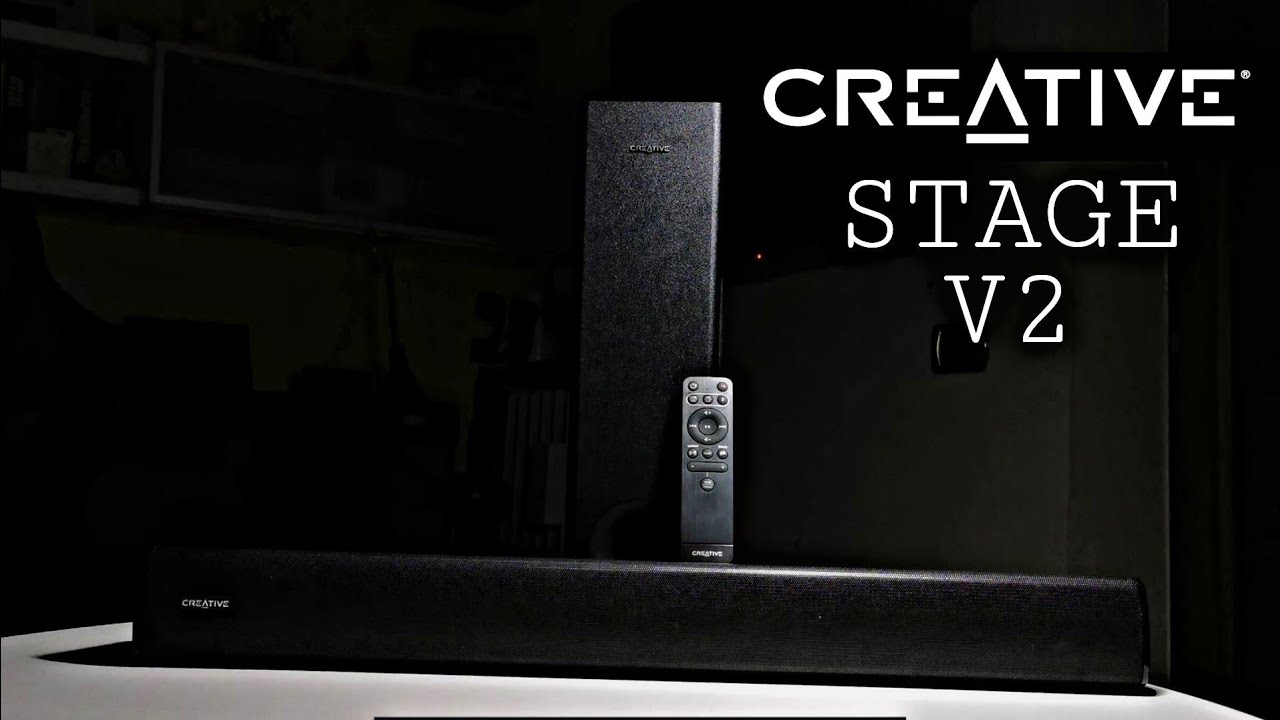 CREATIVE STAGE V2 ci SORPRENDE con la SOUNDBAR + SUBWOOFER (Recensione ...