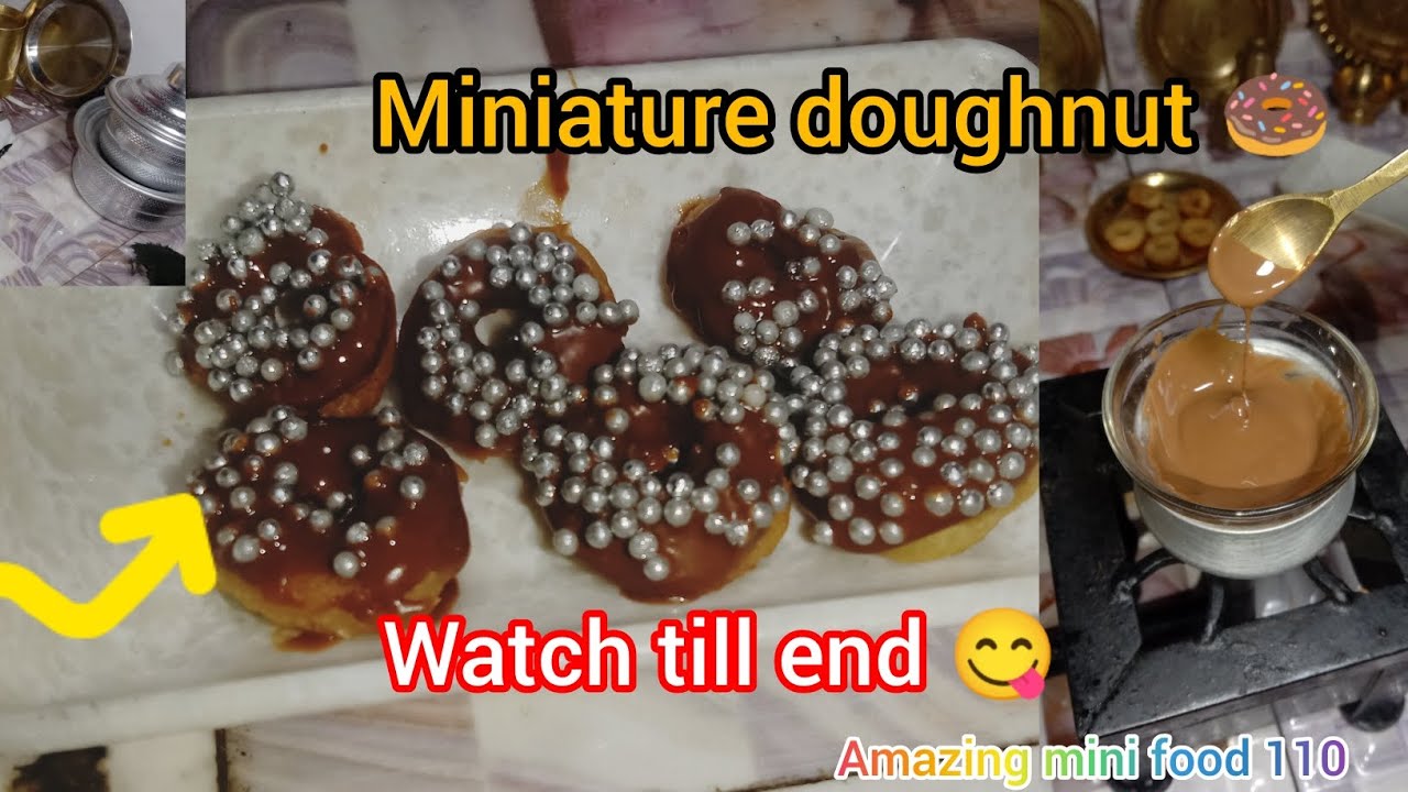 miniature doughnut🍩😋 recipe by [ amazing mini food 110] #tinyfood # ...
