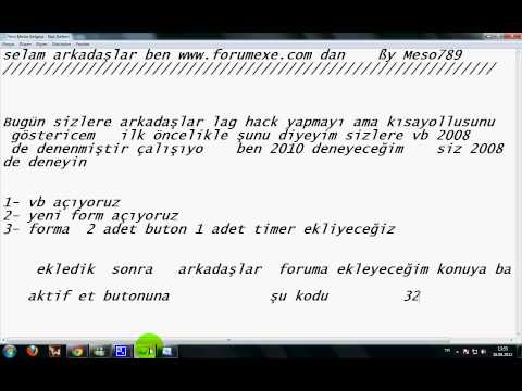 lag hack kısayollu yapımı forumexe.com by meso789