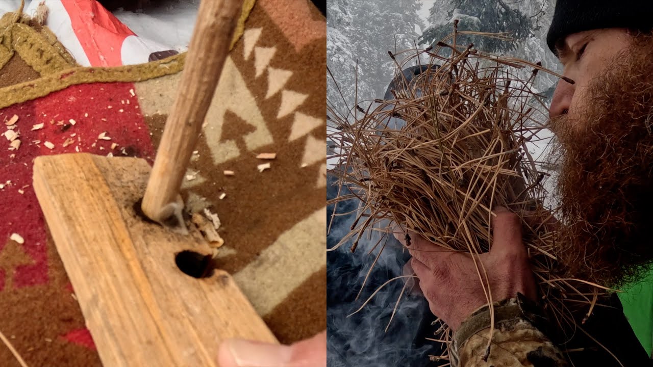 Ancient fire starting technology - YouTube