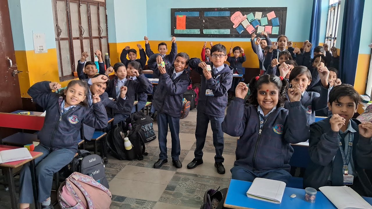 Cube & Double Handwriting 4th class galaxy preparatory school Hisar ...