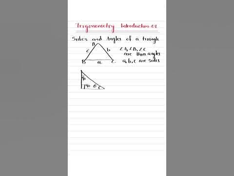 TRIGONOMETRY INTRO 01 - YouTube