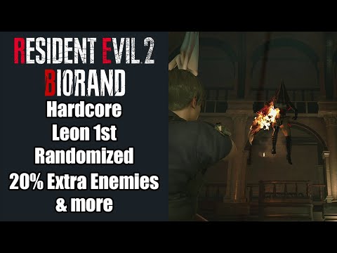 Resident Evil 2 Hardcore Biorand (Leon 1st) (20% Extra Enemy, Door, Inventory & Lock Randomizer)