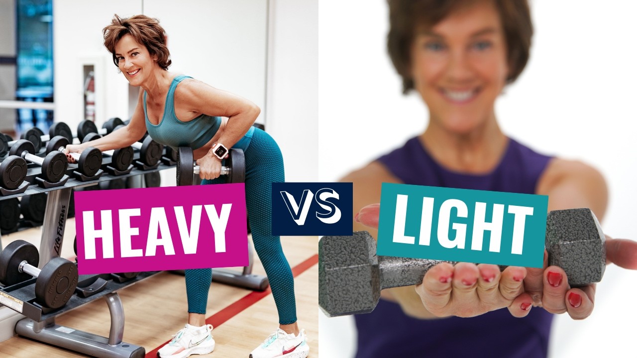 Heavy vs Light Weights After 50 (wish ALL women knew this) - YouTube