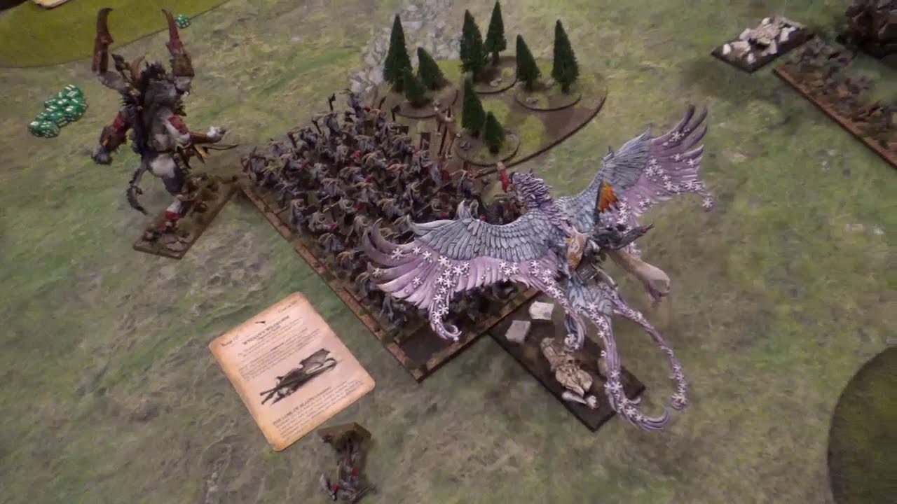 High Elves vs Beastmen - 2400 Points WHFB 8th Edition - YouTube