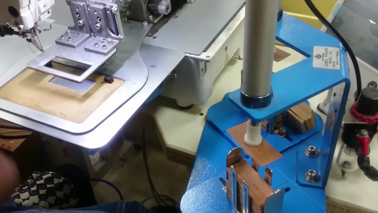 Lather Base & Label Attach Machine - YouTube