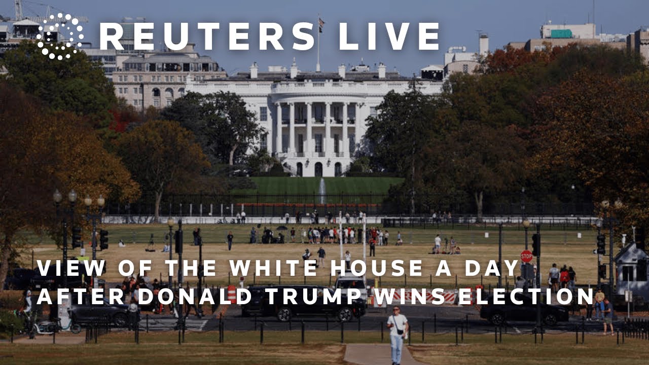 LIVE: View of the White House a day after Donald Trump wins election ...