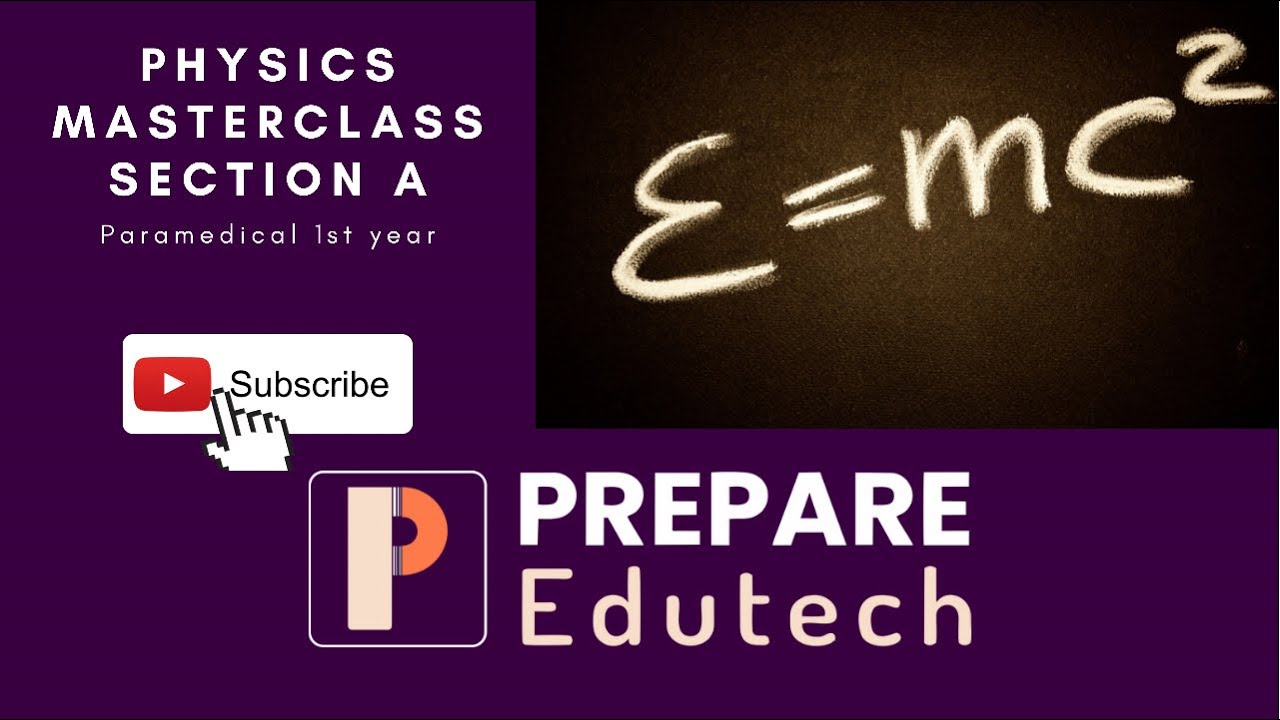 Karnataka Paramedical Physics EXAM Preparation Masterclass by Prepare Edutech | PrepEd App - YouTube