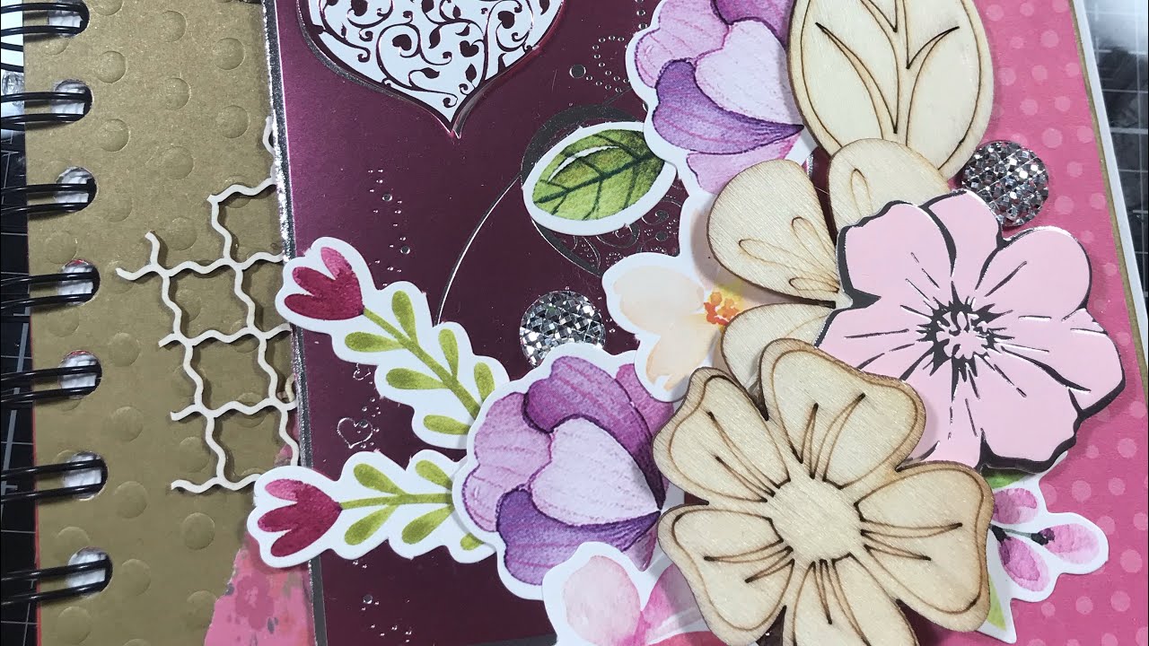 Stash Busting Creating A Book Cover Using Papers and embellishments ...