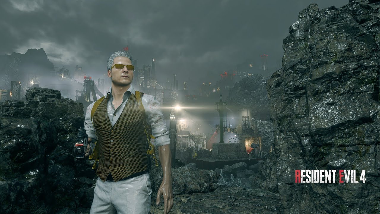 RE4 Remake : Wesker Pro Level Dominate Docks in Story Gameplay - YouTube