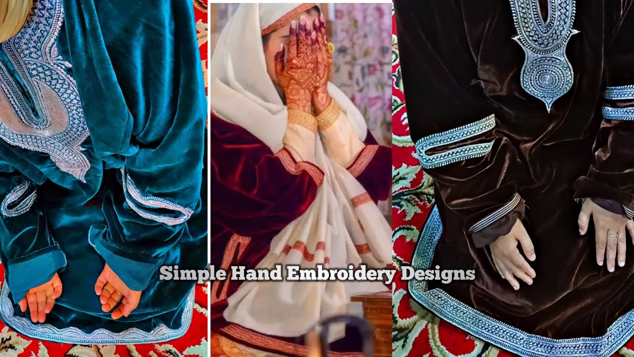 Tilla Neck Designs/ Latest Tilla pharnn designs 2024/ Simple Hand ...