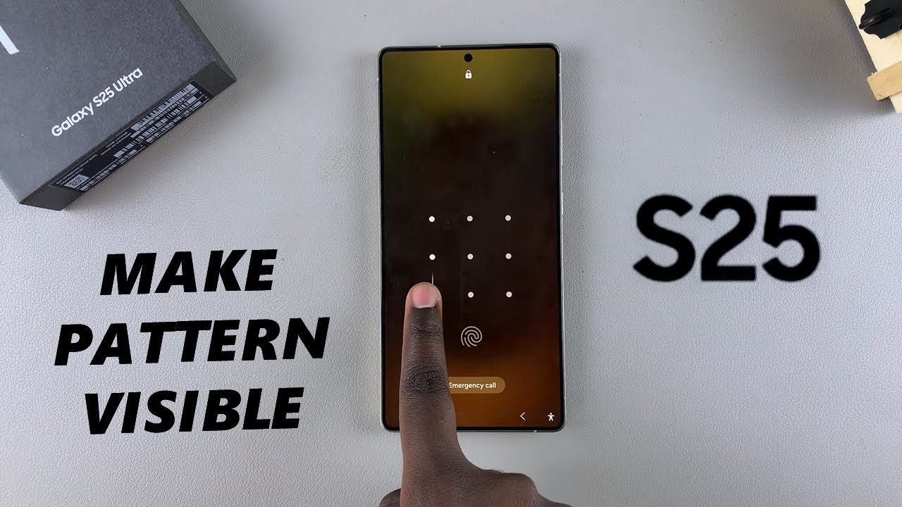 How To Make Lock Screen Pattern Visible On Samsung Galaxy S25 / S25 ...