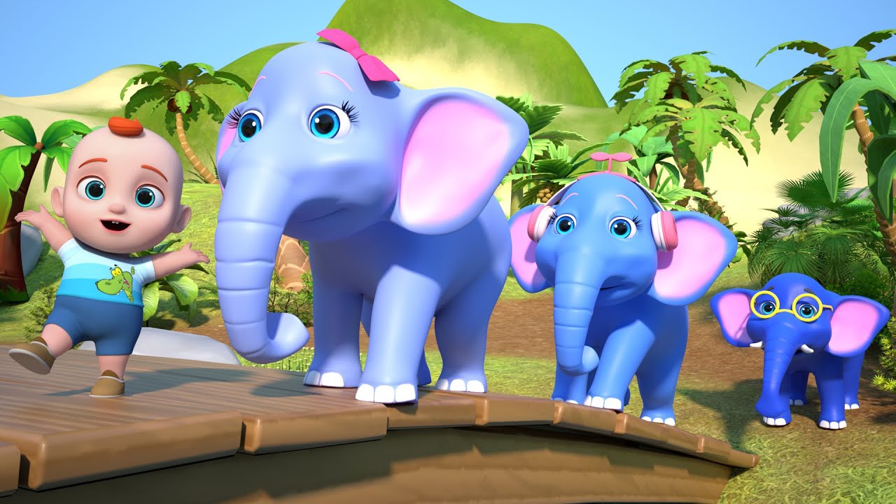 Baby Elephant Song | Five Little Elephants | Leo Nursery Rhymes & Kids ...