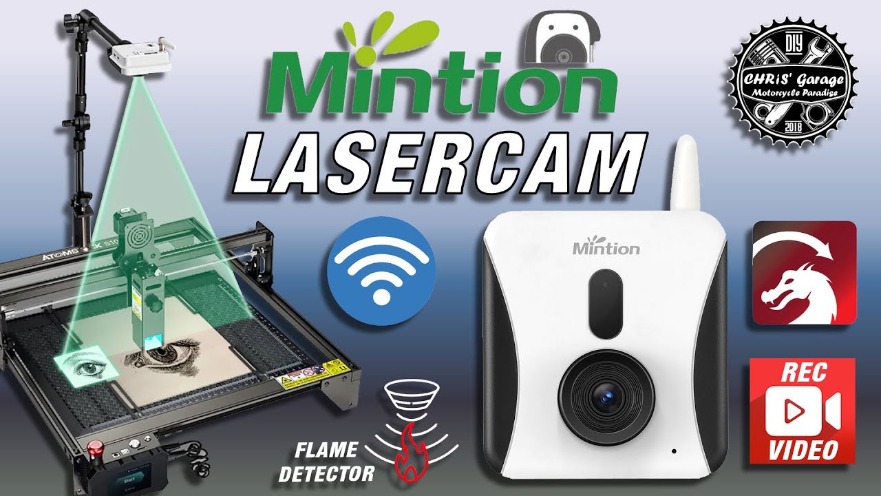 MINTION LaserCam x incisore laser. Con Lightburn x Monitoraggio ...