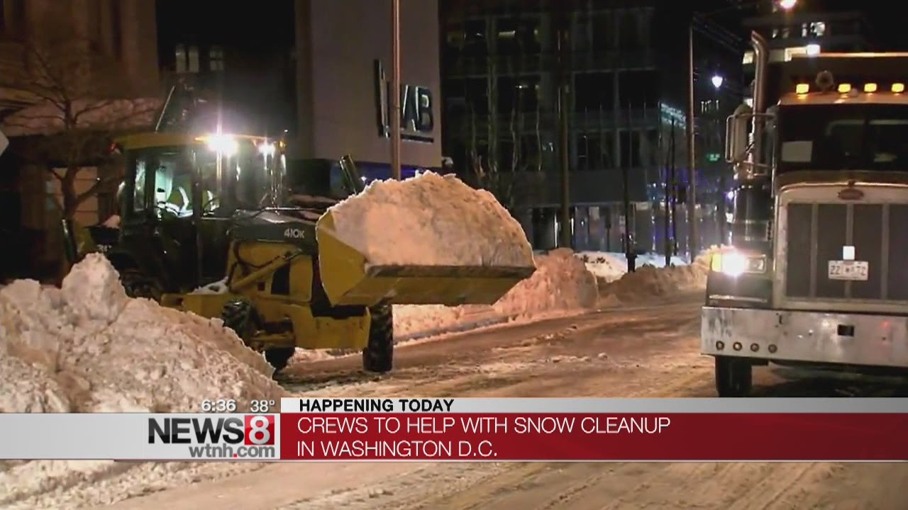 CT DOT workers head south to help with storm cleanup - YouTube