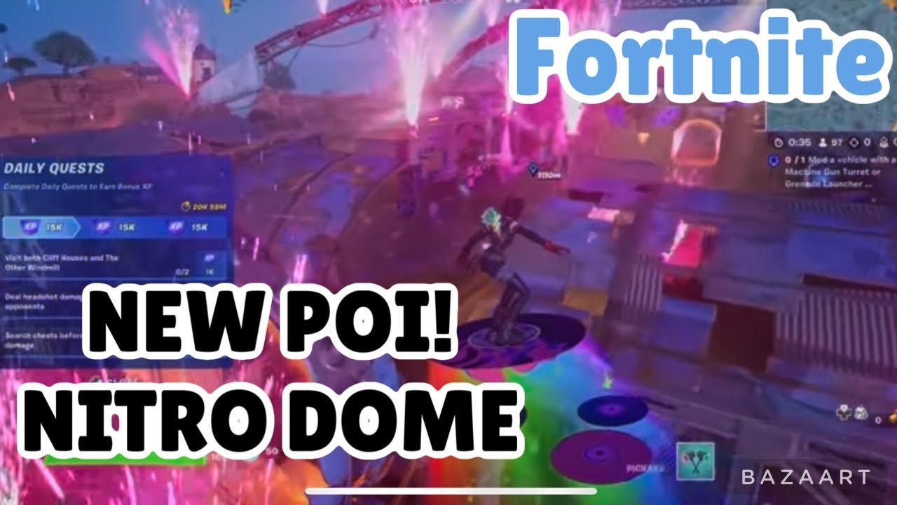 FORTNITE NEW POI NitroDrome - YouTube