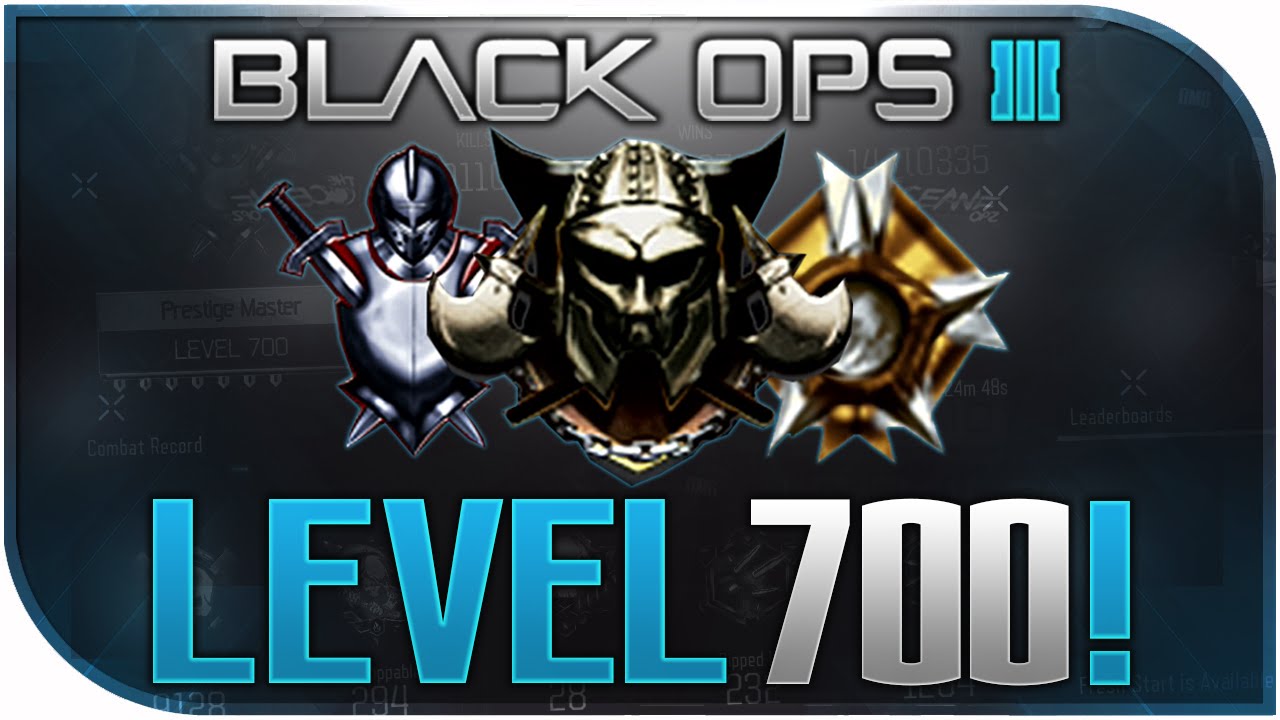 Black Ops 3 "MASTER PRESTIGE LEVEL 700" Stats, Prestige Icon and Custom ...