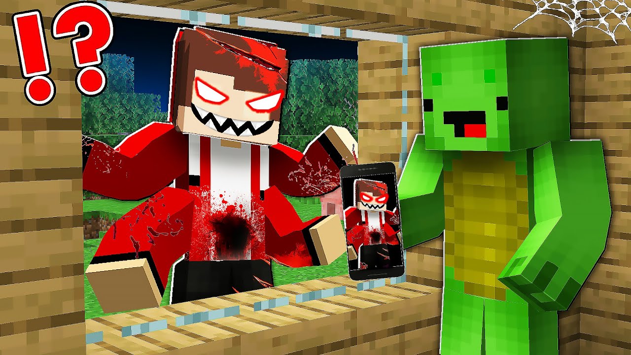 Why Scary JJ Monster Call Mikey at Night ? - Minecraft (Maizen) - YouTube