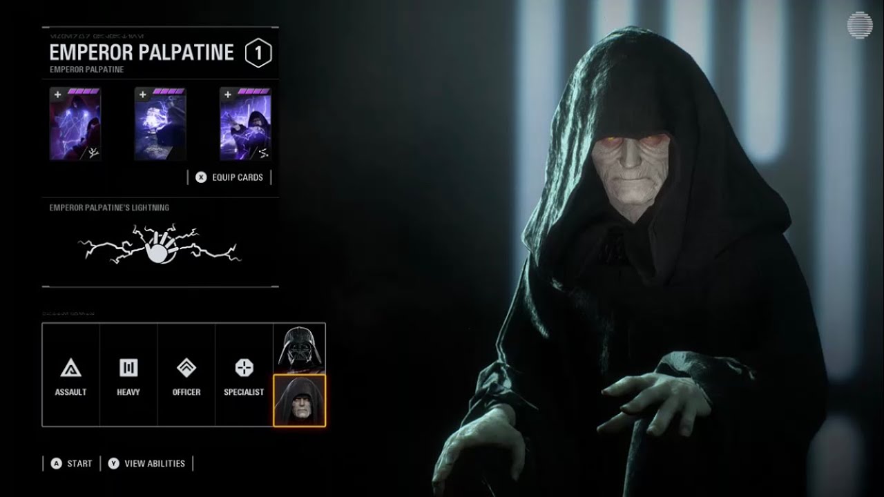 Star Wars - Emperor Palpatine Gameplay (Battlefront 2) - YouTube
