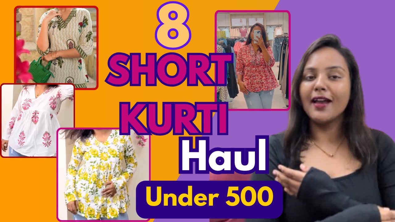 🌸 Pinterest 8 Short Kurti haul Starting ₹199/-😍 | Summer Outfit Haul ...