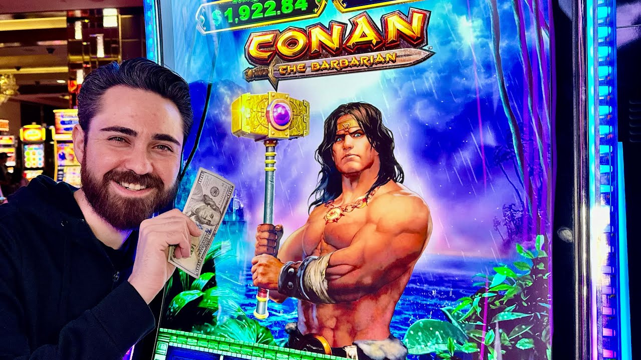 Things Got OUT OF HAND On This NEW Conan Slot Machine! - YouTube