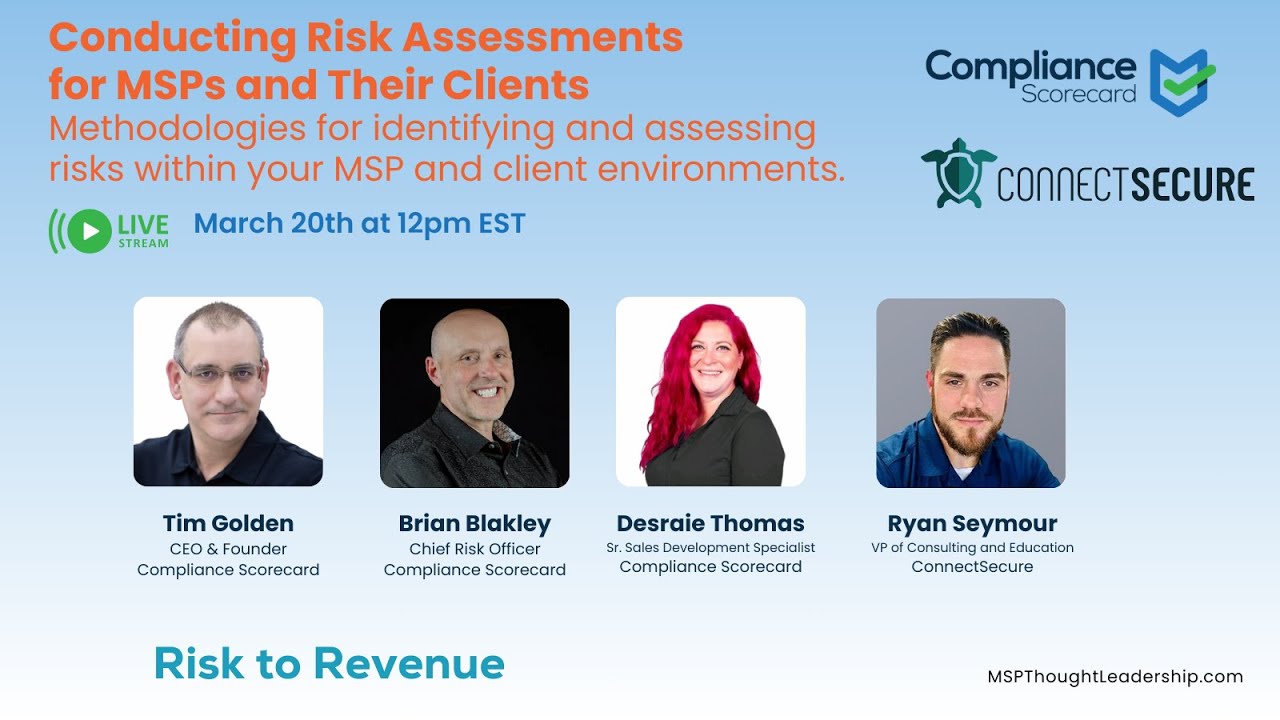 Conducting Risk Assessments for MSPs and Their Clients - YouTube