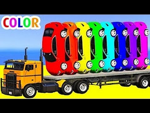 Learn Colors w Funny Cars in Truck - Nursery Rhymes Car Songs For ...