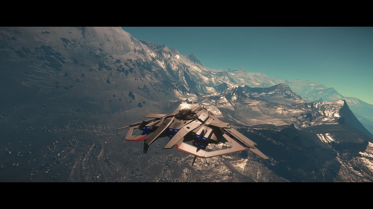 Star Citizen (4.0 PREVIEW) ADIR (Moon of Pyro V) Obsidian Crack Flyby ...