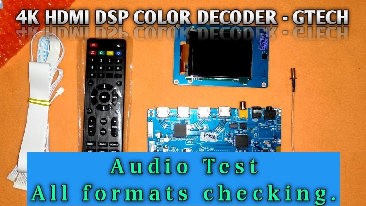 GTech Color DSP kit - Audio test - all formats checking - YouTube