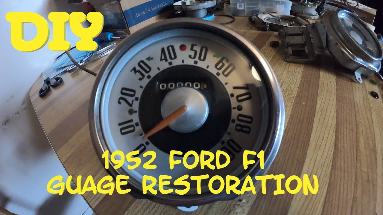 1952 Ford F1 Truck Speedo Restoration Setting Odometer Back to Zero ...