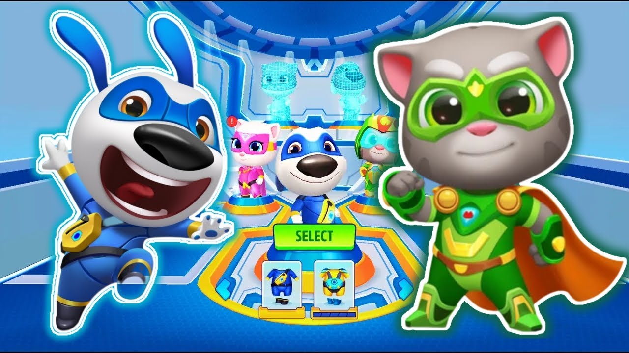 TAlking Tom Hero Dash -- Hank and Tom -- Full Screen Walkthrough ...