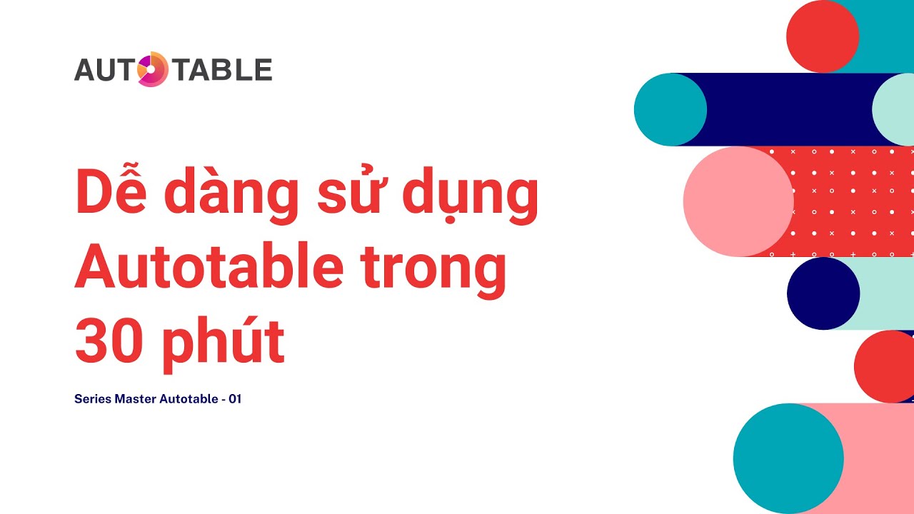 Autotable courses: Master Autotable Session 1 - YouTube
