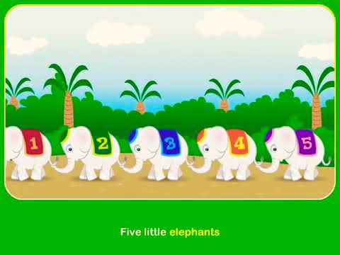 Five Little Elephants Song - YouTube