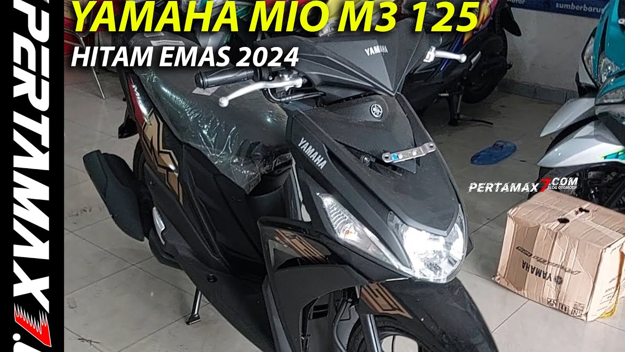 REVIEW Yamaha Mio M3 125 Hitam Emas Terbaru 2024 Detail Fisik Harga ...
