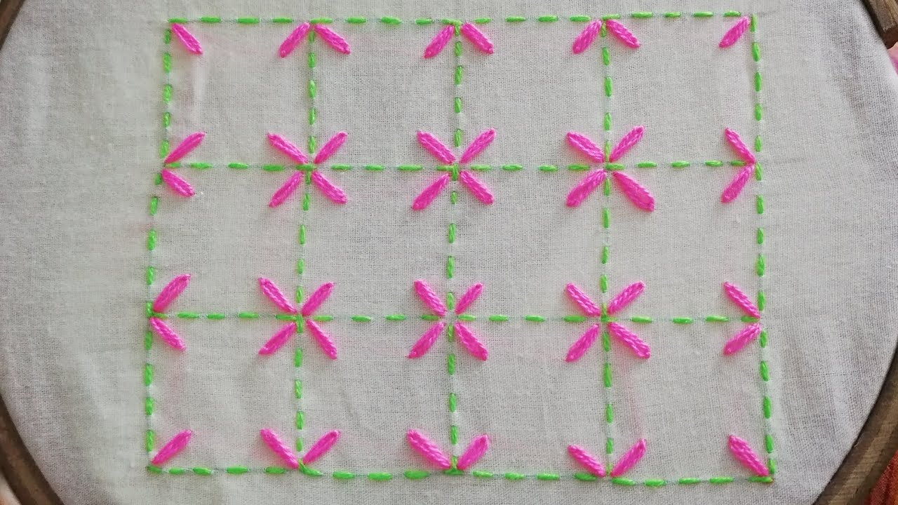 create design with simple stitches 😍👌 - YouTube